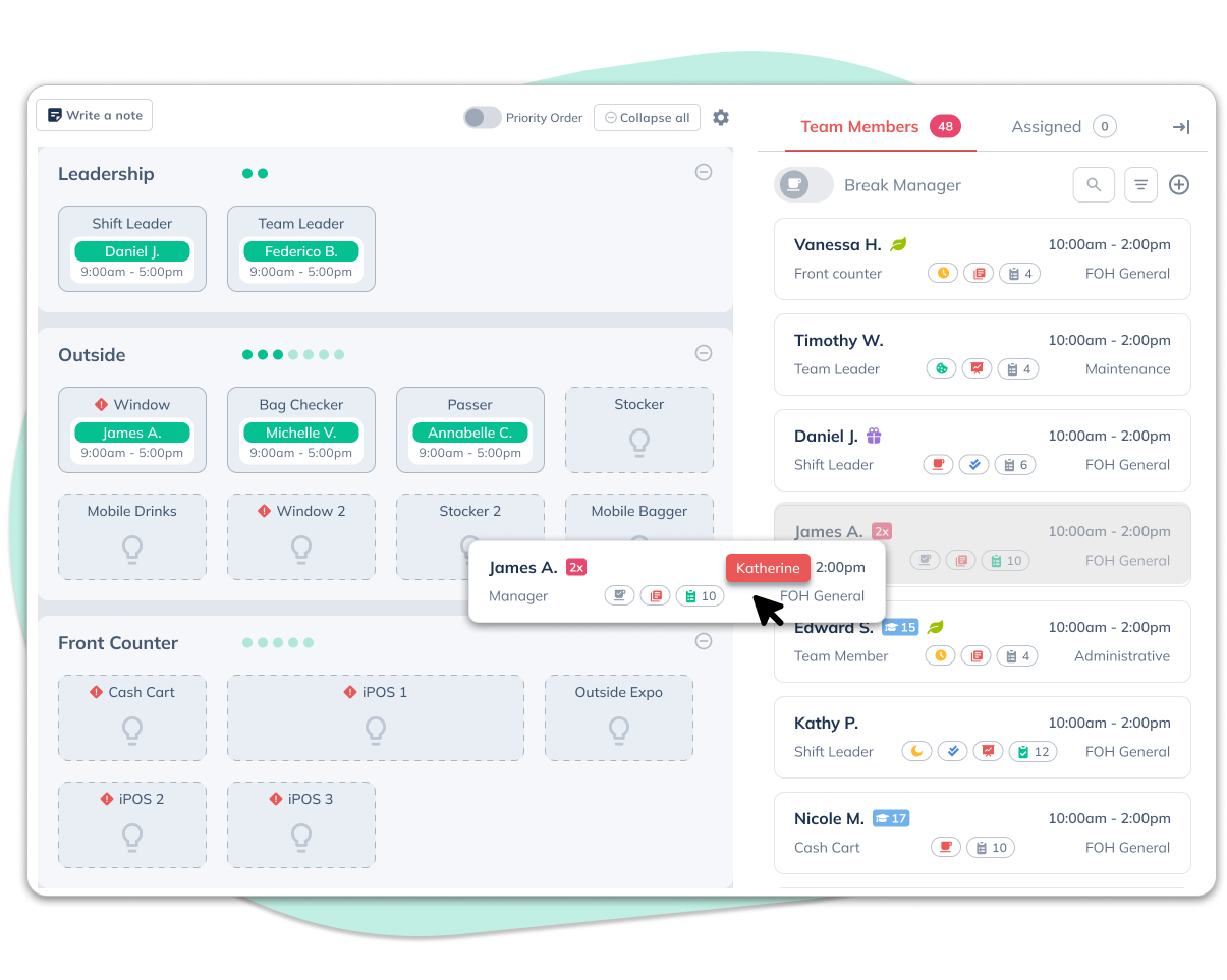 OneClickApp.com - Team Management